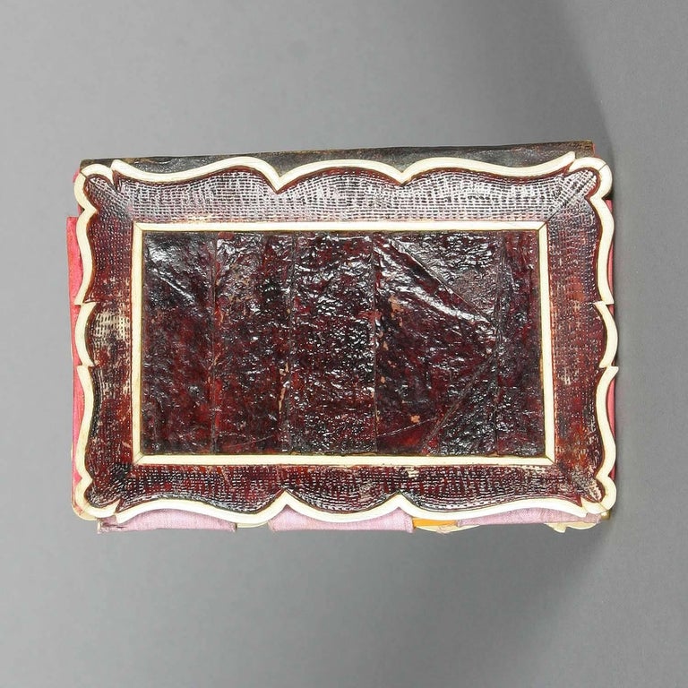 Carved Horn Victorian Notebook, circa 1860 at 1stDibs