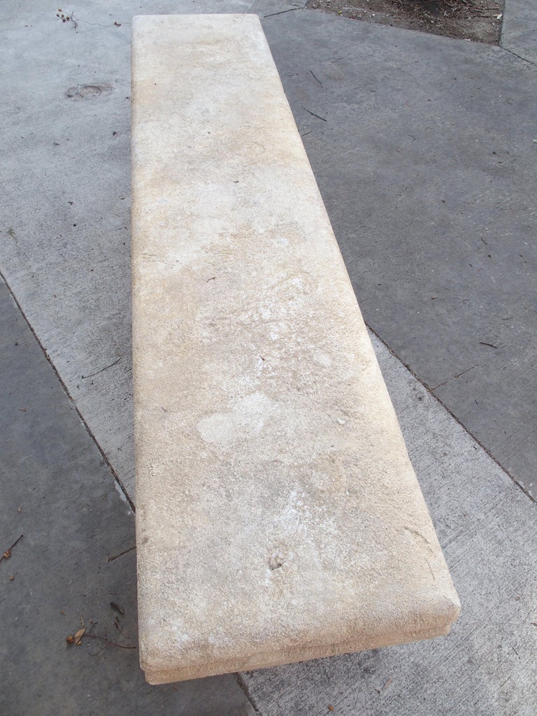 Carved Limestone Villa Bench from the South of France at 1stDibs