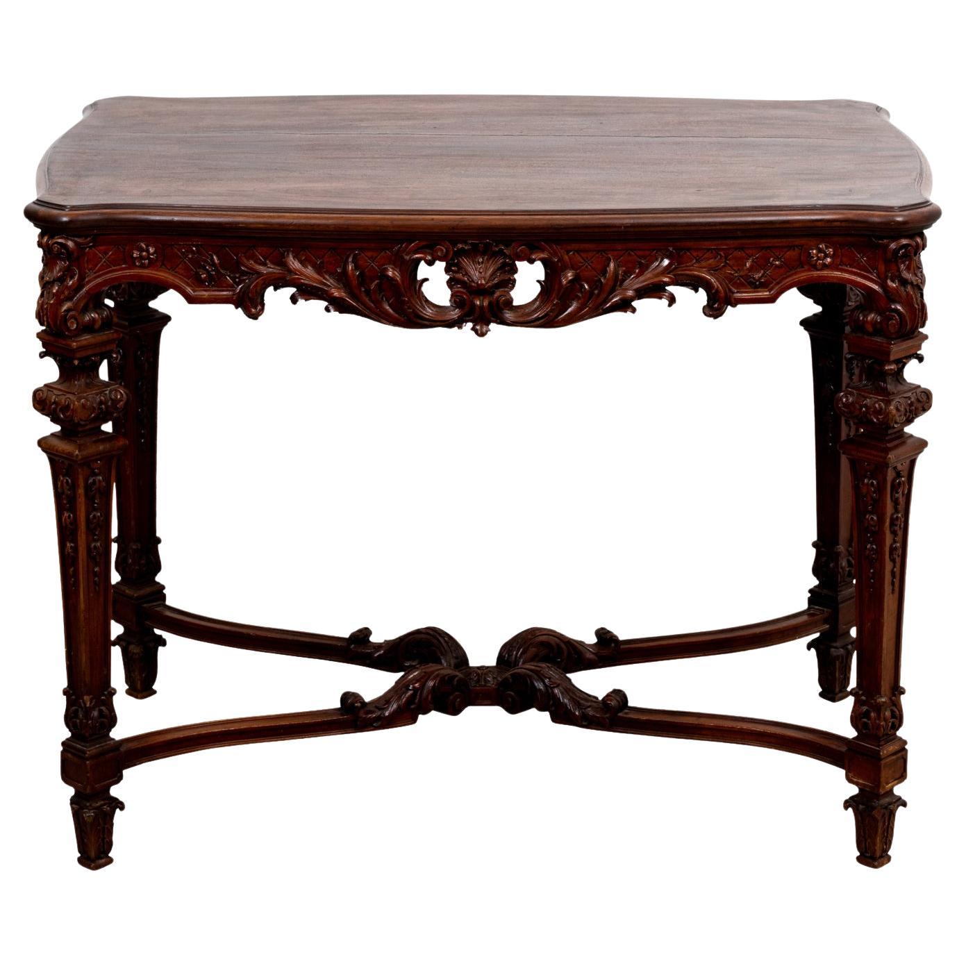 Carved Center Table For Sale at 1stDibs | carved center tables