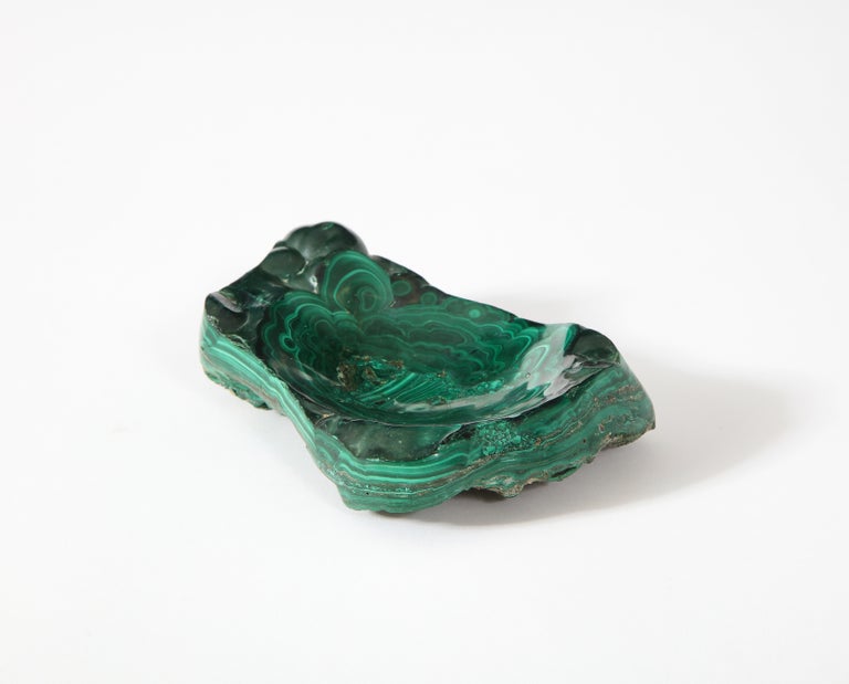 Carved Malachite Dish, France, 1960's For Sale at 1stDibs