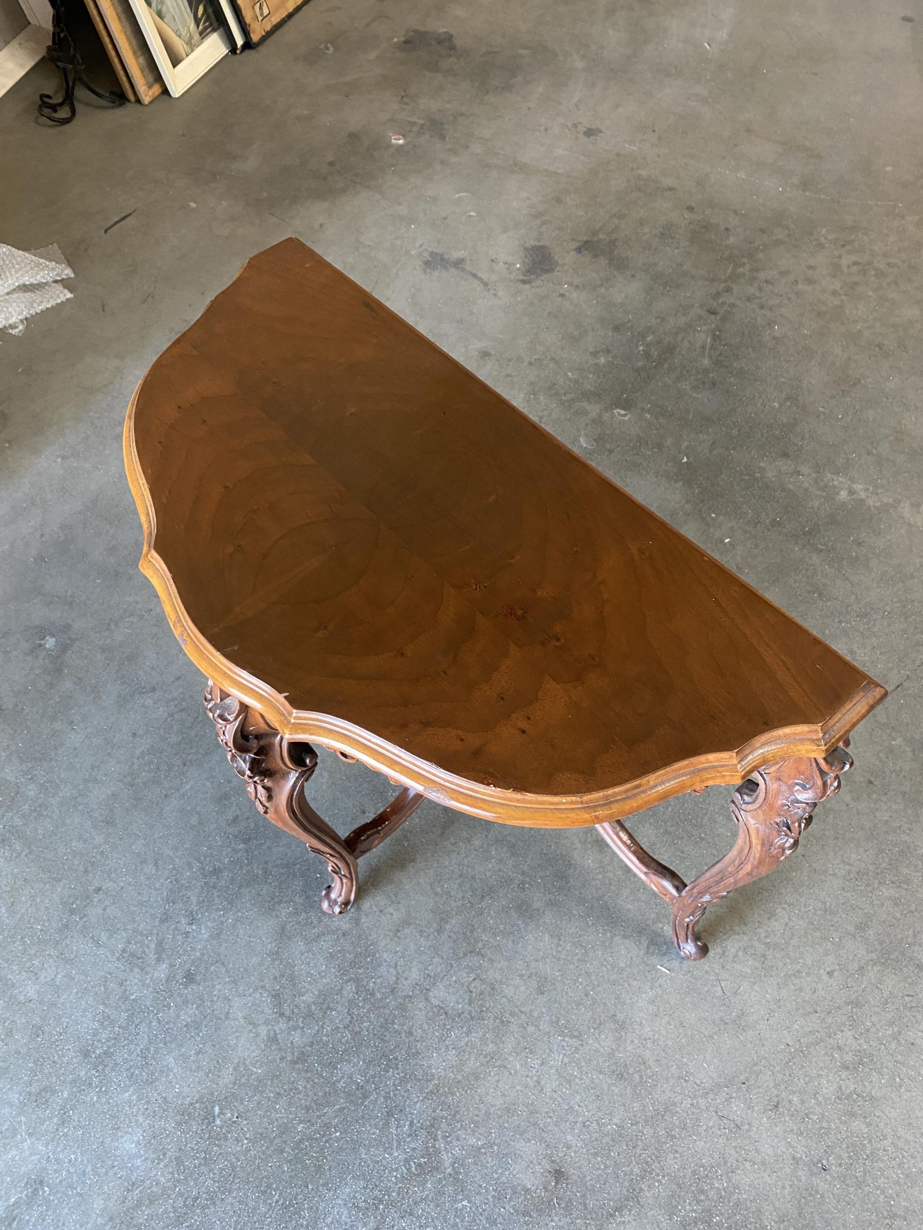 Carved Maple Queen Anne Victorian Console Table, circa 1880 For Sale at ...