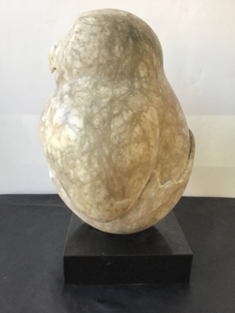 Carved Marble Owl For Sale at 1stDibs