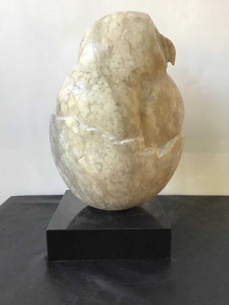 Carved Marble Owl For Sale at 1stDibs