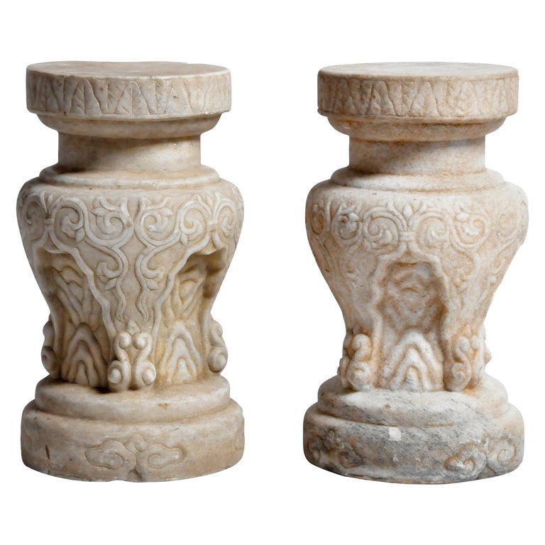 Carved Marble Stand at 1stDibs
