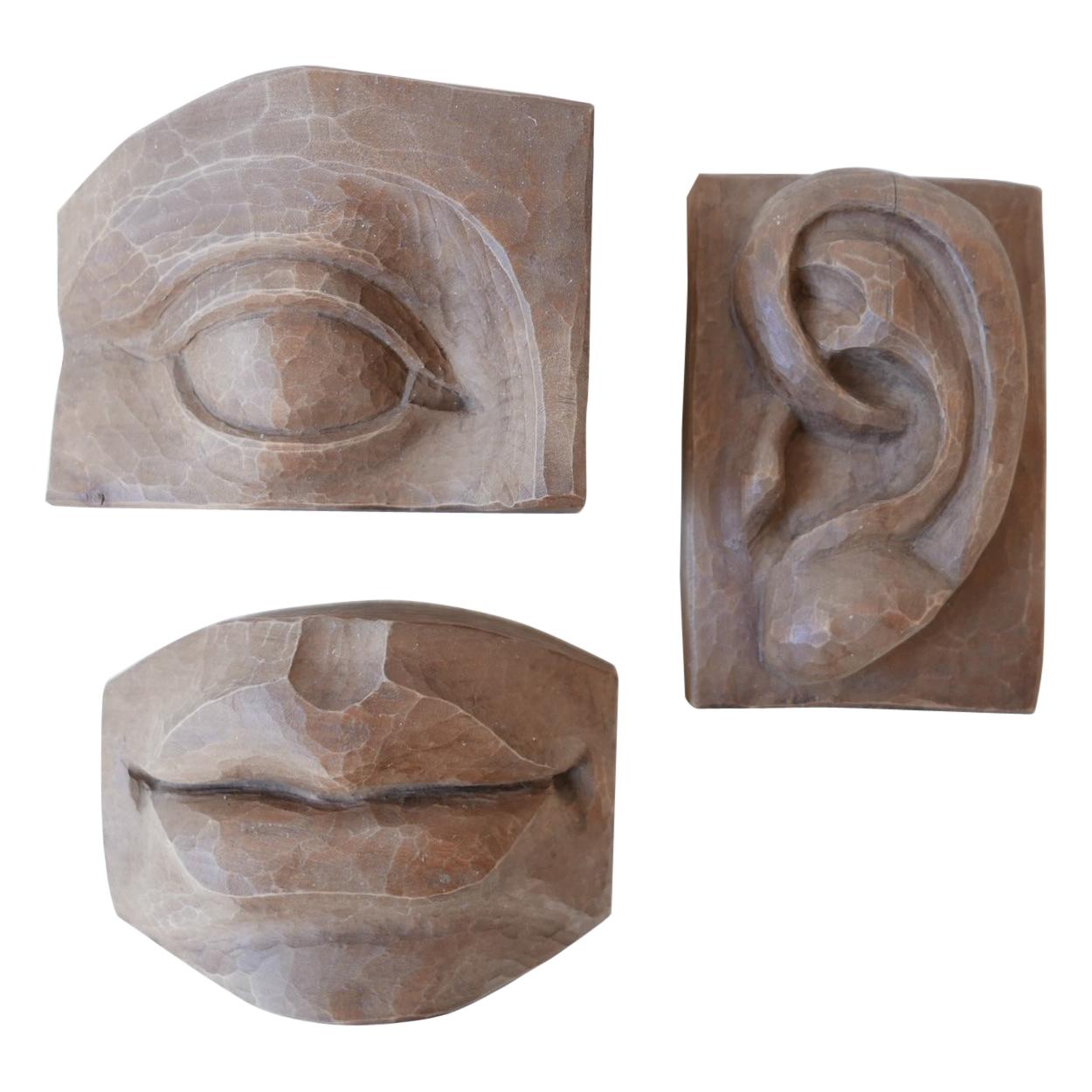 Carved Wooden Face - 3 For Sale on 1stDibs | wooden face sculpture