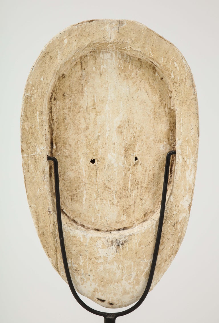 Carved Modernist Plaster Mask Sculptures For Sale at 1stDibs