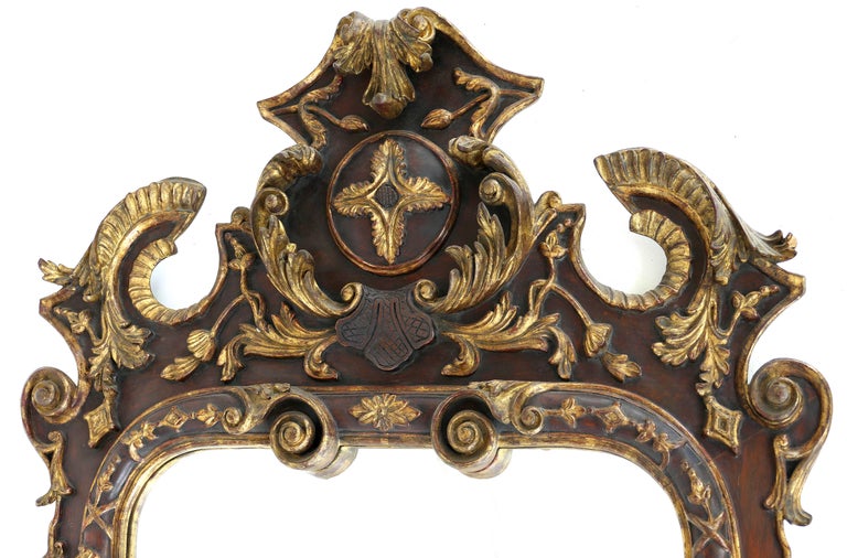 Carved Neoclassical Giltwood Mirror with Corinthian Columns and ...
