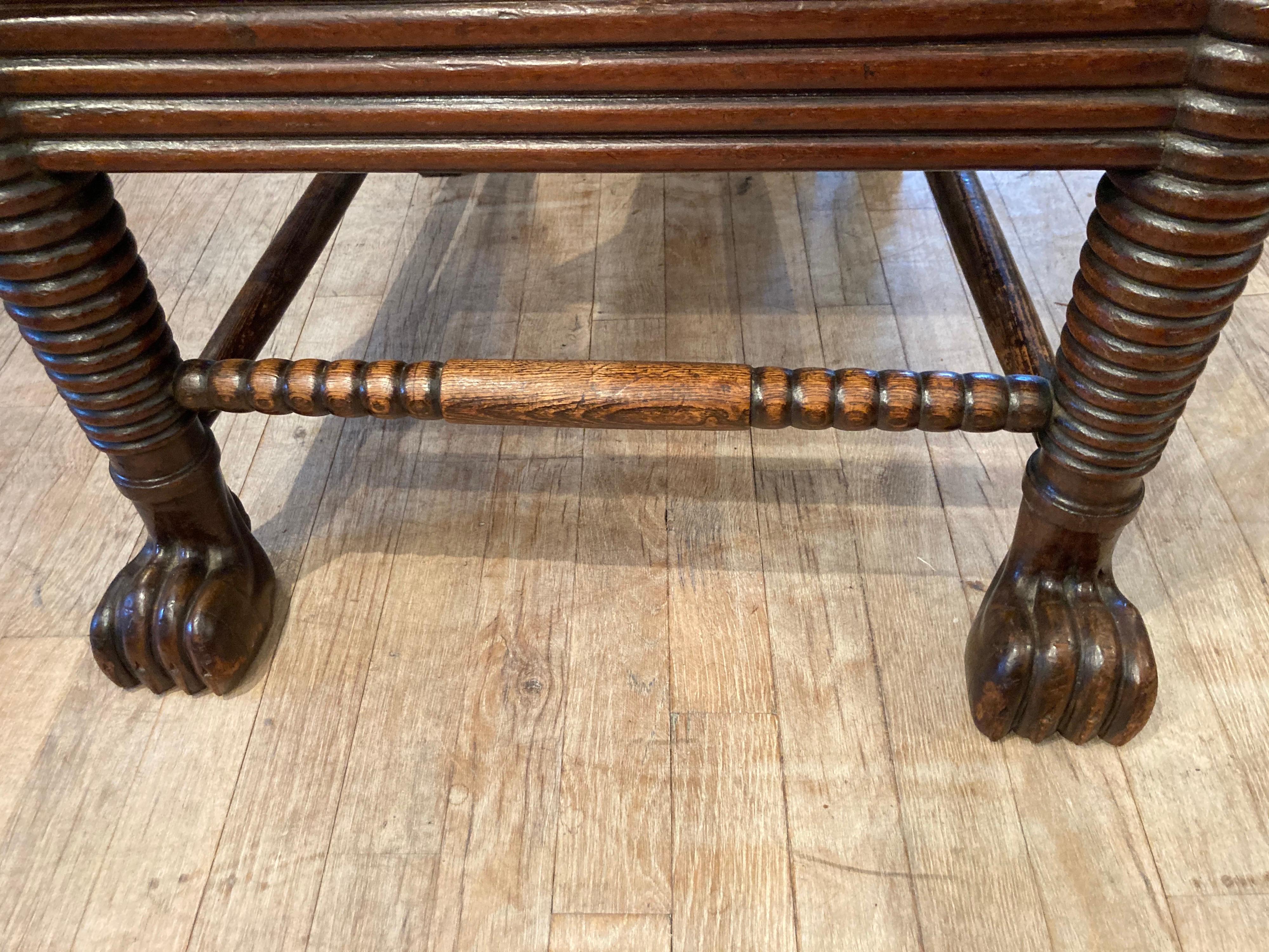 Carved Oak Bobbin Armchair For Sale at 1stDibs