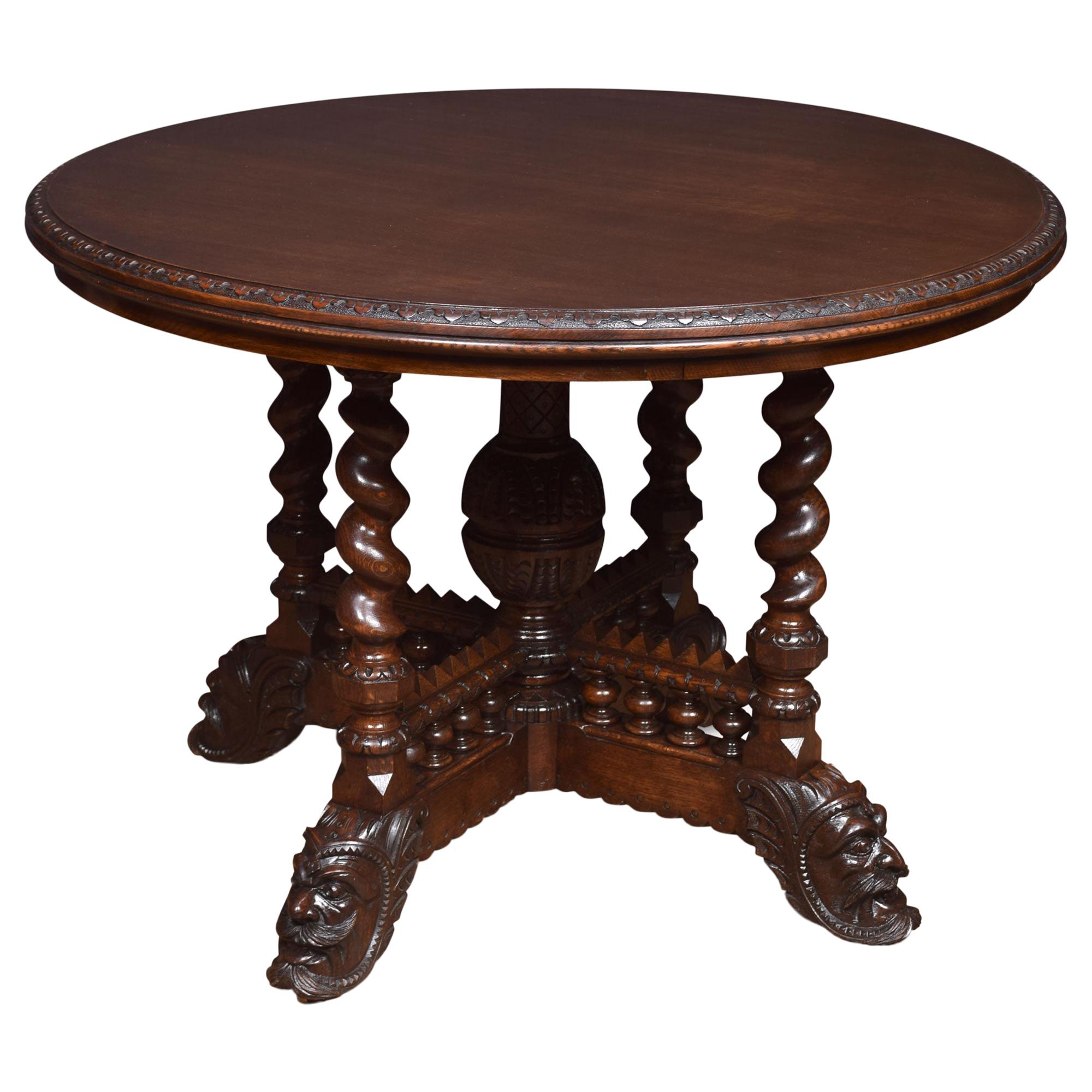 British Colonial Victorian Carved and Painted Centre Table, circa 1870s ...