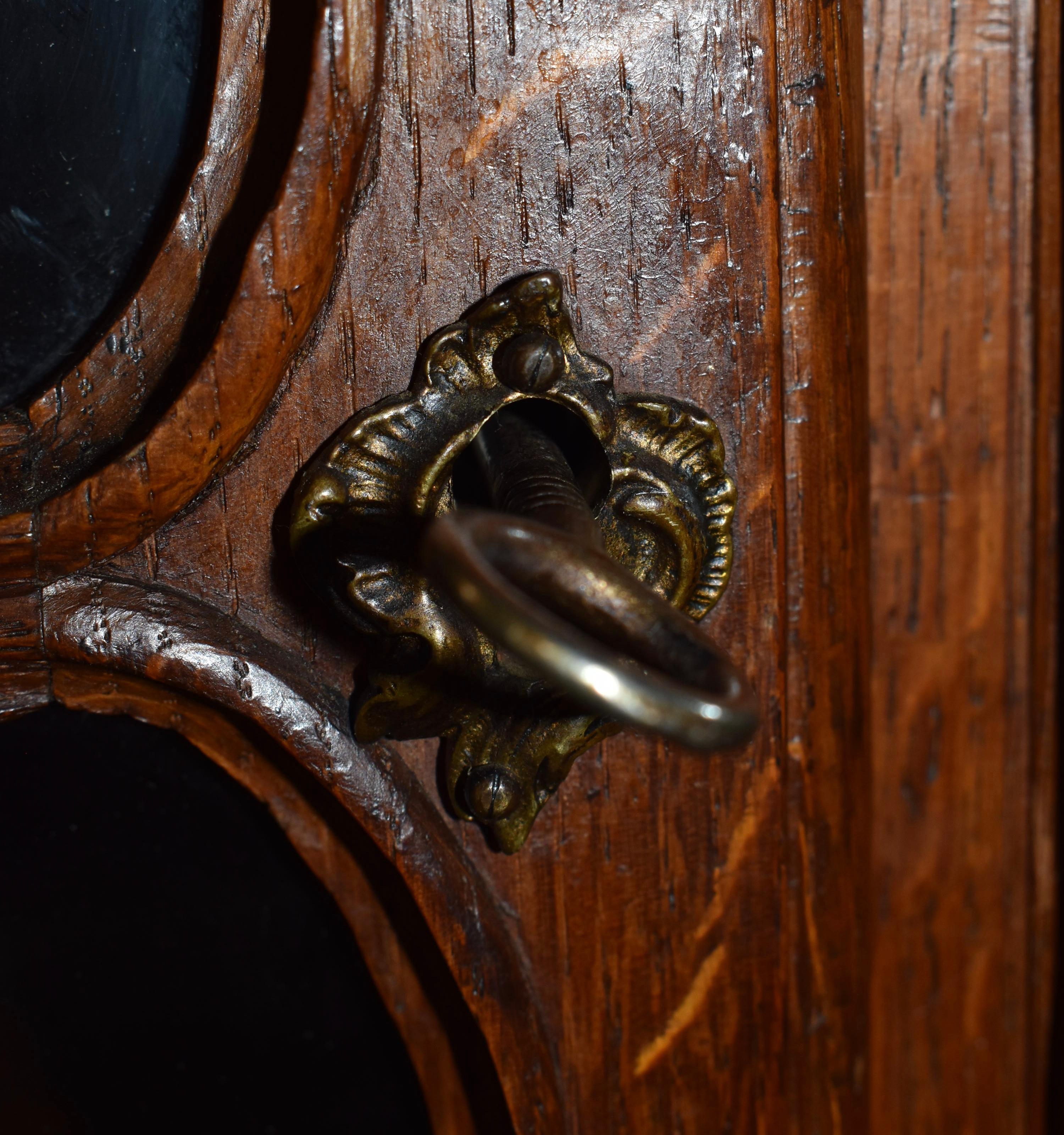 Carved Oak Louis XV Three Door Breakfront Vitrine, circa 1885 For Sale ...