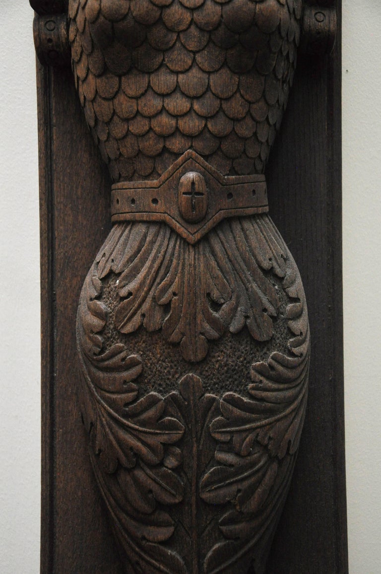 Carved Oak Mermaid Figurehead at 1stDibs