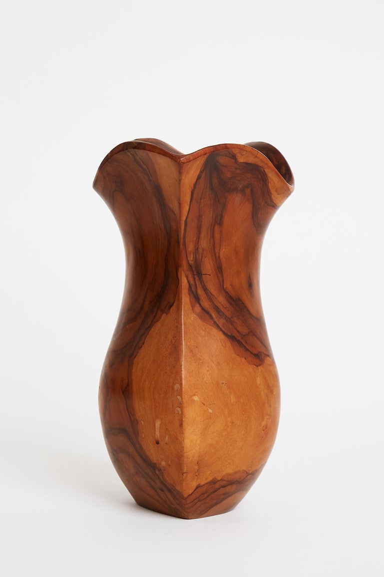 Carved Olive Wood Jug at 1stDibs | wooden jugs