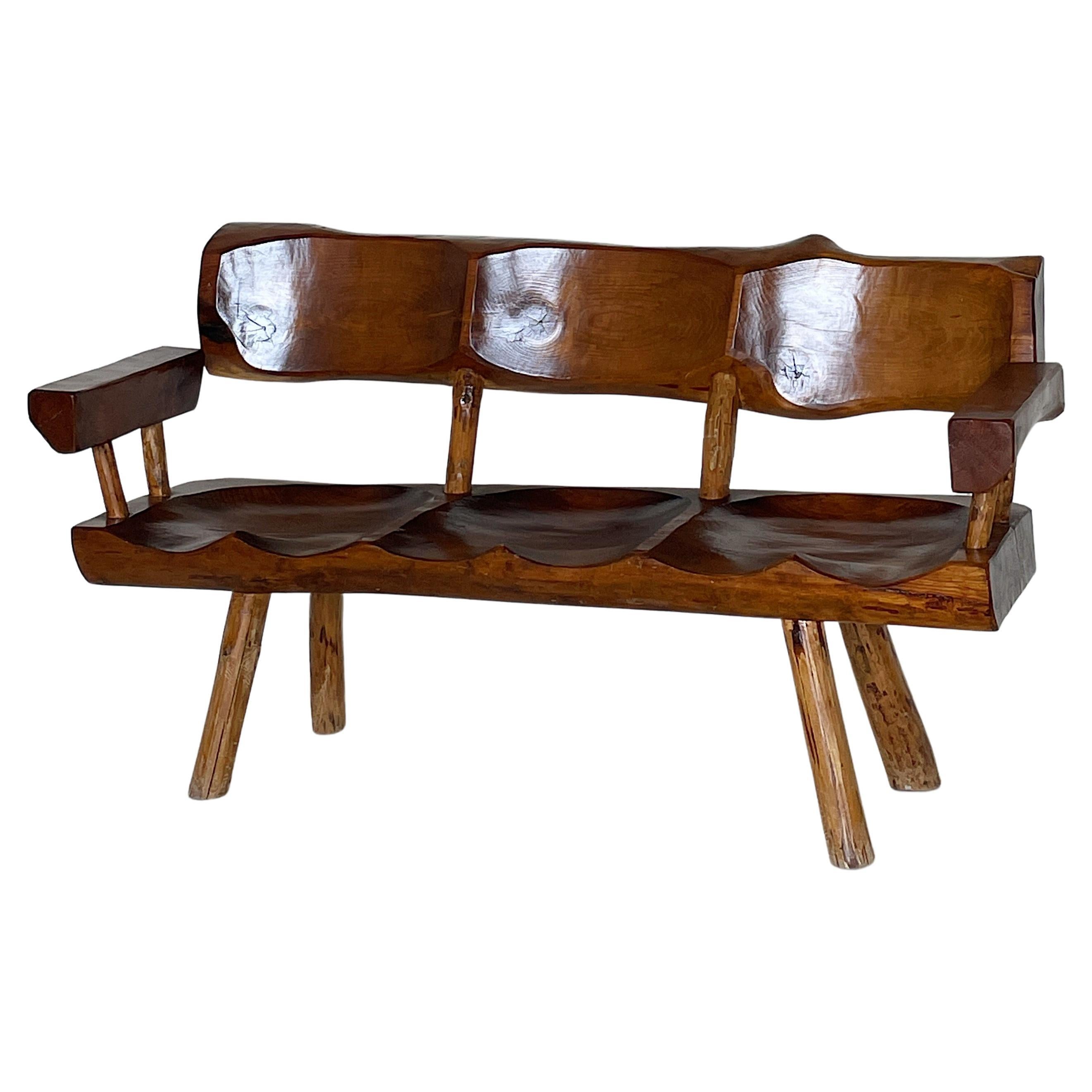 Don Shoemaker for Cocobolo Rosewood and Leather Swing Chair, Circa 1960 ...