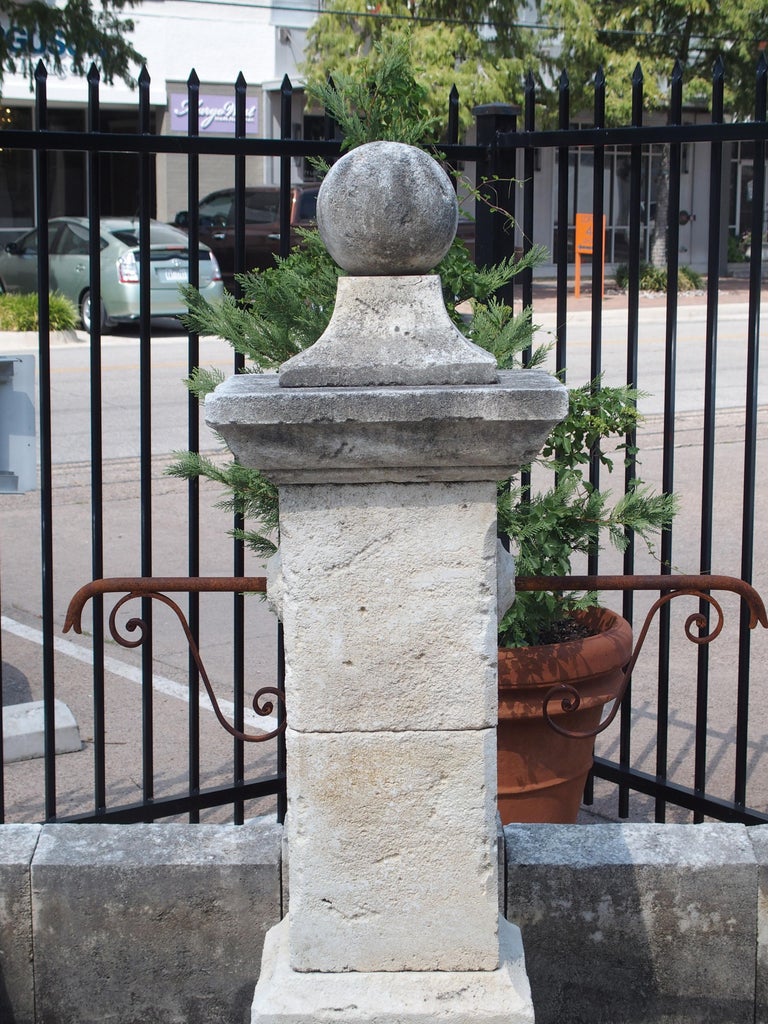 Carved Rectangular Limestone Center Fountain from Provence, France at ...