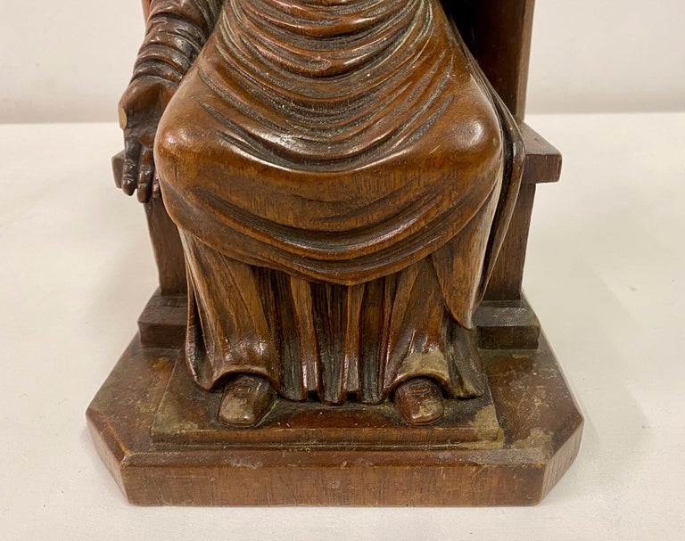 Carved Religious Figure For Sale at 1stDibs