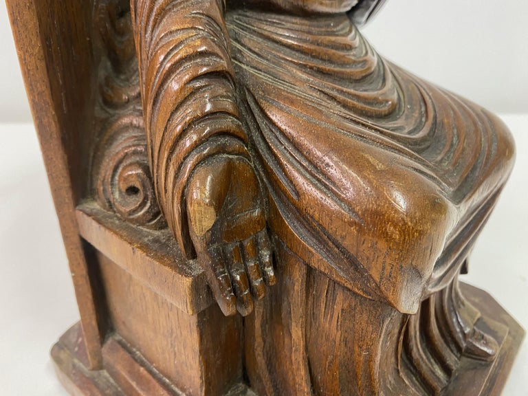 Carved Religious Figure For Sale at 1stDibs