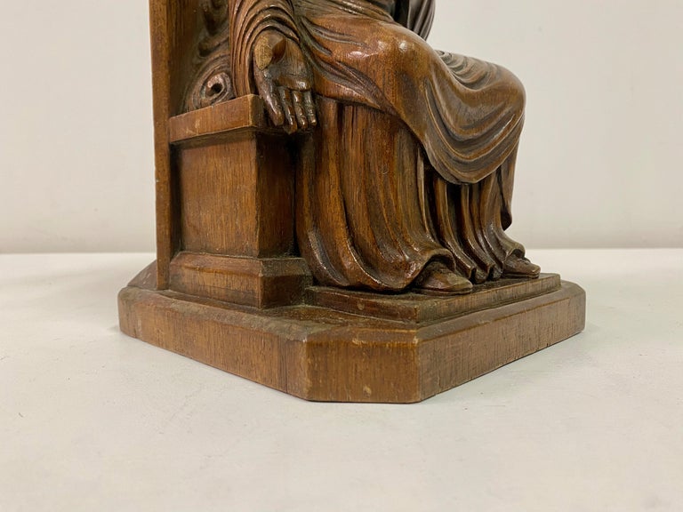 Carved Religious Figure For Sale at 1stDibs