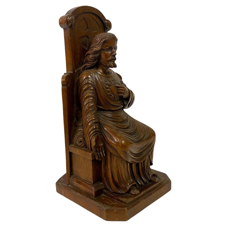Carved Religious Figure For Sale at 1stDibs