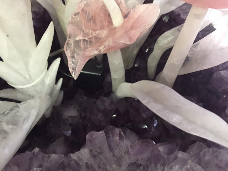 Carved Rock Crystal and Gemstone Fountain For Sale at 1stDibs | rose ...