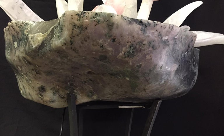 Carved Rock Crystal and Gemstone Fountain For Sale at 1stDibs | rose ...