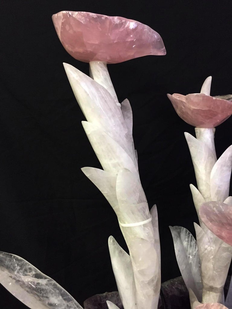 Carved Rock Crystal and Gemstone Fountain For Sale at 1stDibs | rose ...