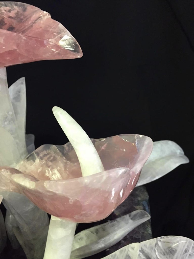 Carved Rock Crystal and Gemstone Fountain For Sale at 1stDibs | rose ...