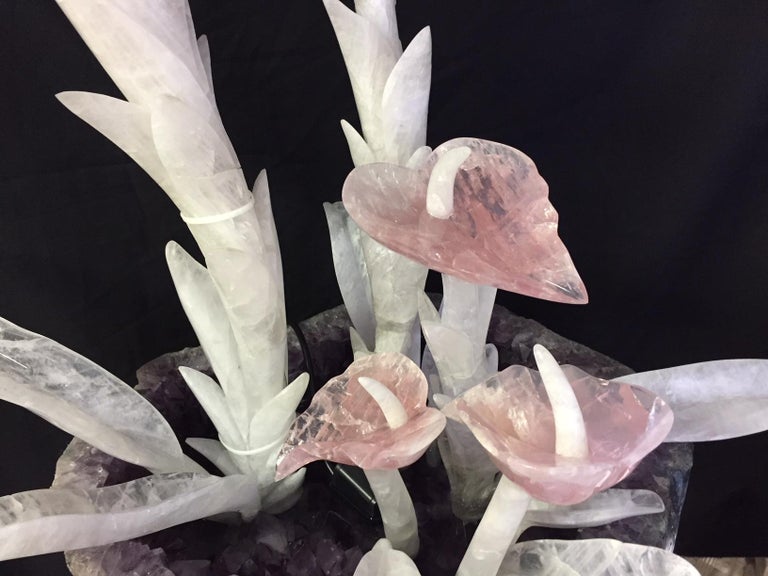 Carved Rock Crystal and Gemstone Fountain For Sale at 1stDibs | rose ...