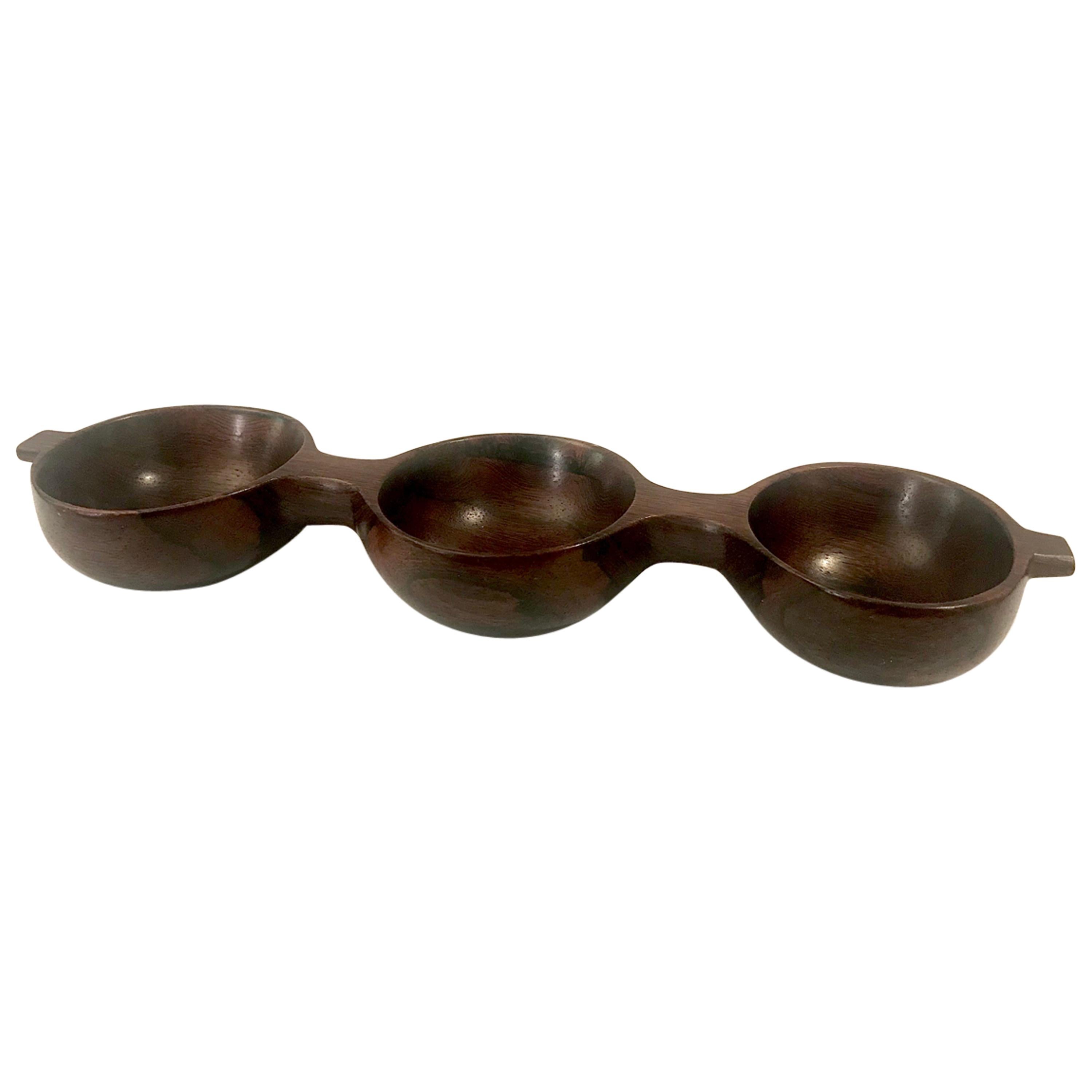 Carved Rosewood Bowl from the Lunning Collection Brazil For Sale at 1stDibs