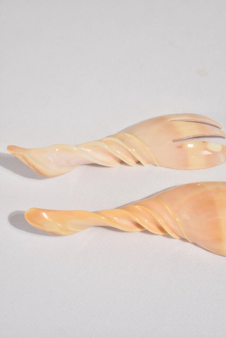 Carved Shell Cutlery Set at 1stDibs