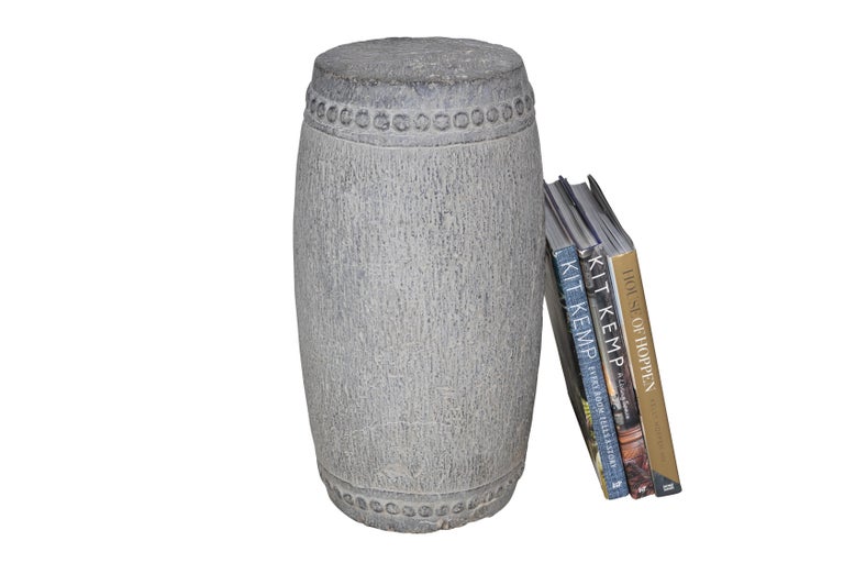 Carved Stone Garden Seat For Sale at 1stDibs