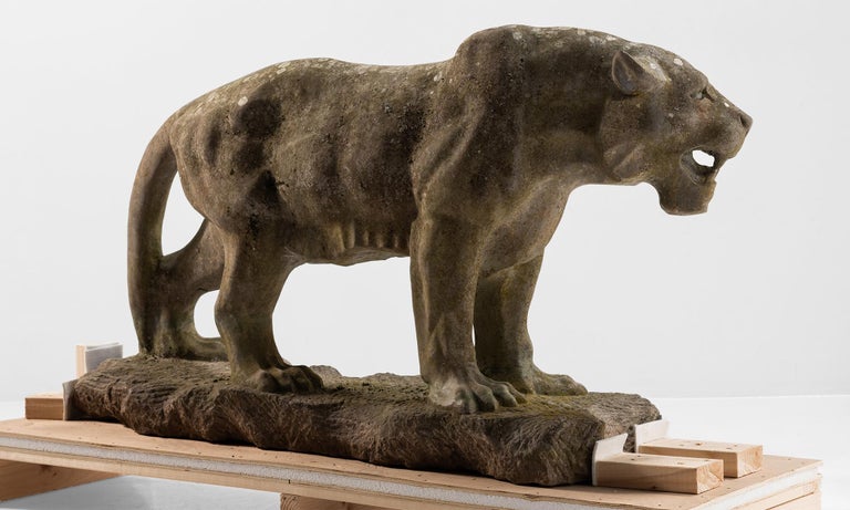 Carved Stone Lioness England, 20th Century at 1stDibs