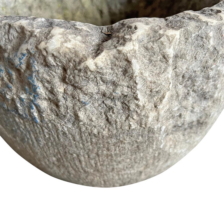 Carved Stone Planter For Sale at 1stDibs