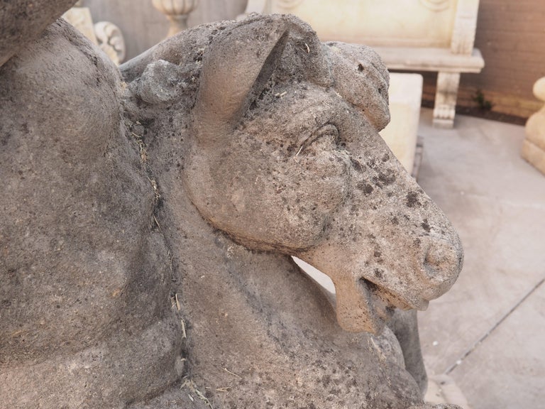 Carved Vicenza Triton Sea Centaur Sculpture or Fountain Element from ...