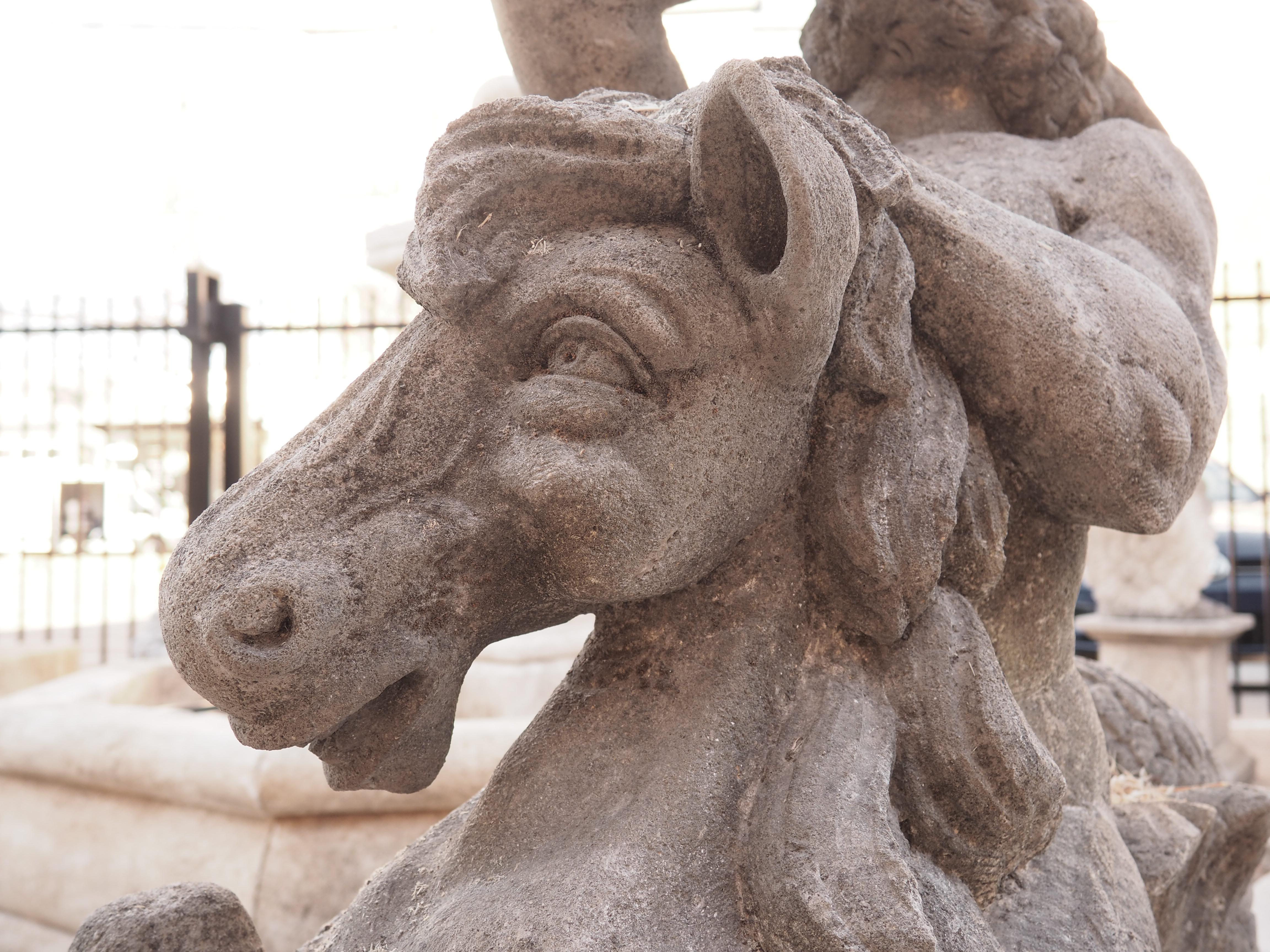 Carved Vicenza Triton Sea Centaur Sculpture or Fountain Element from ...