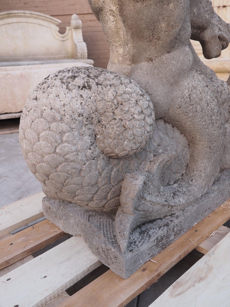 Carved Vicenza Triton Sea Centaur Sculpture or Fountain Element from ...