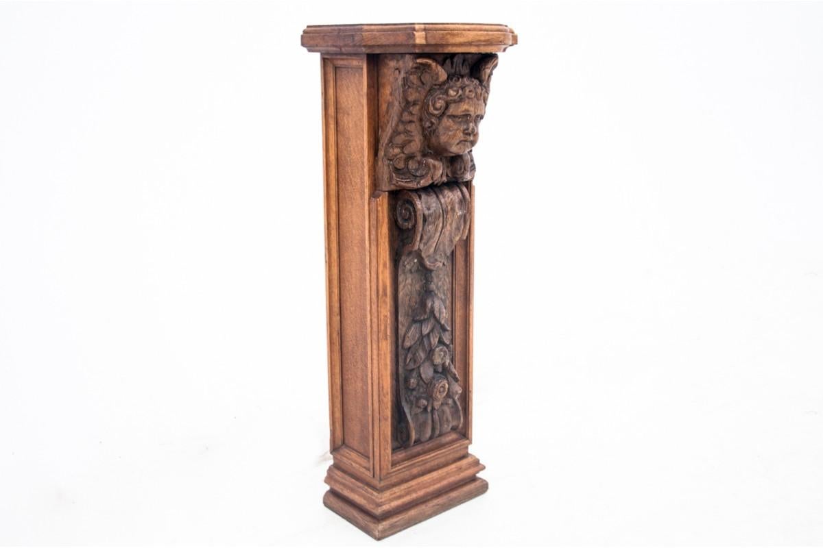 Carved wall column, France, around 1880. For Sale at 1stDibs