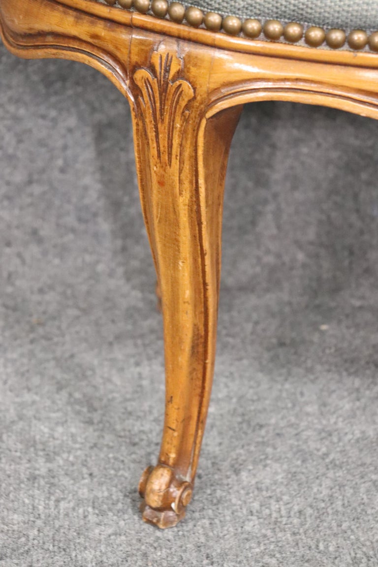 Carved Walnut French Louis XV Oval Foot Stool Circa 1930 For Sale at ...