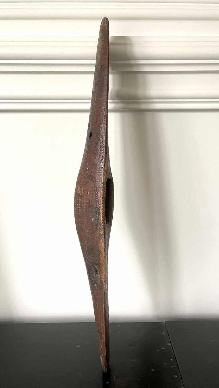 Carved Wood Aboriginal Shield, Western Australia For Sale at 1stDibs