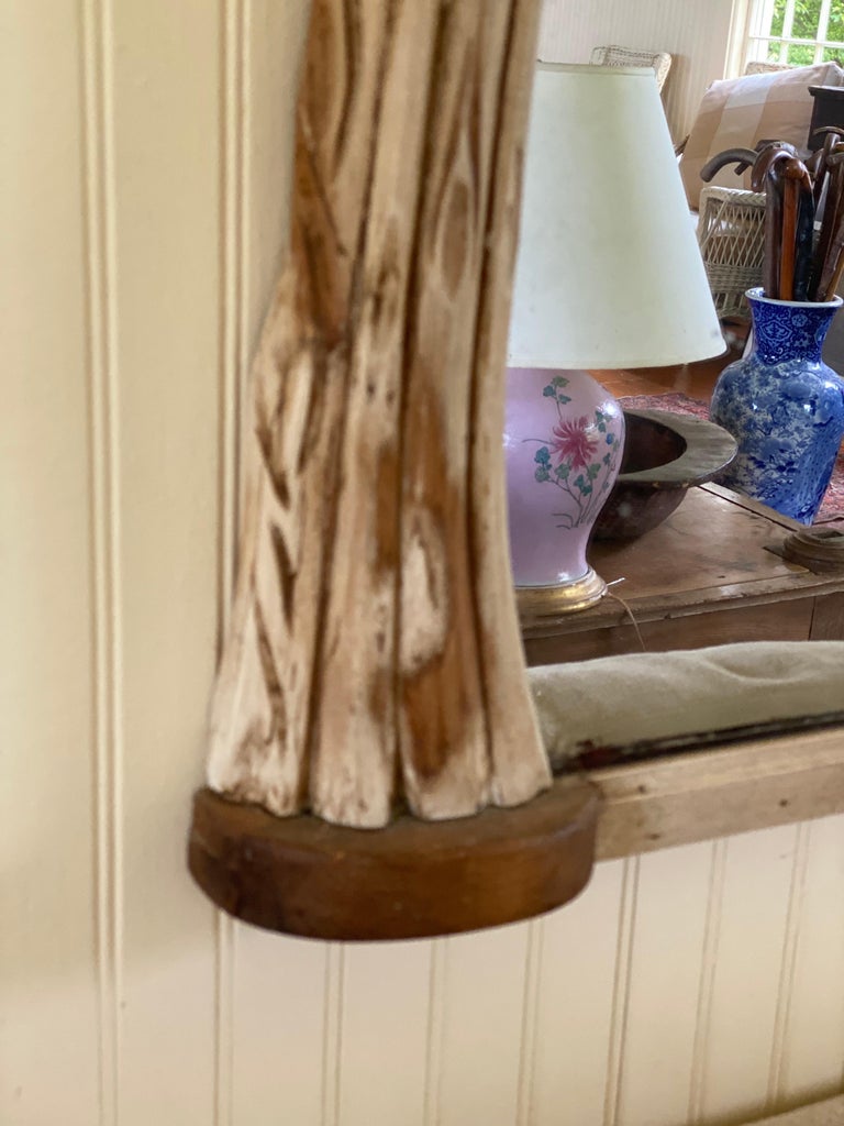 Carved Wood Birch Branch Mirror at 1stDibs