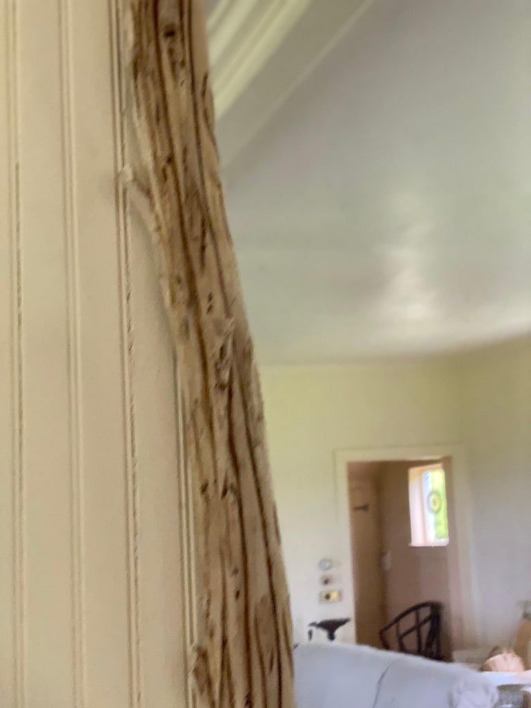 Carved Wood Birch Branch Mirror at 1stDibs