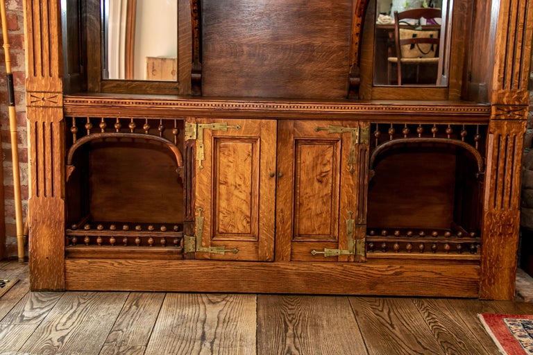 Carved Wood Craftsman's Bar Back at 1stDibs | carved wood bar