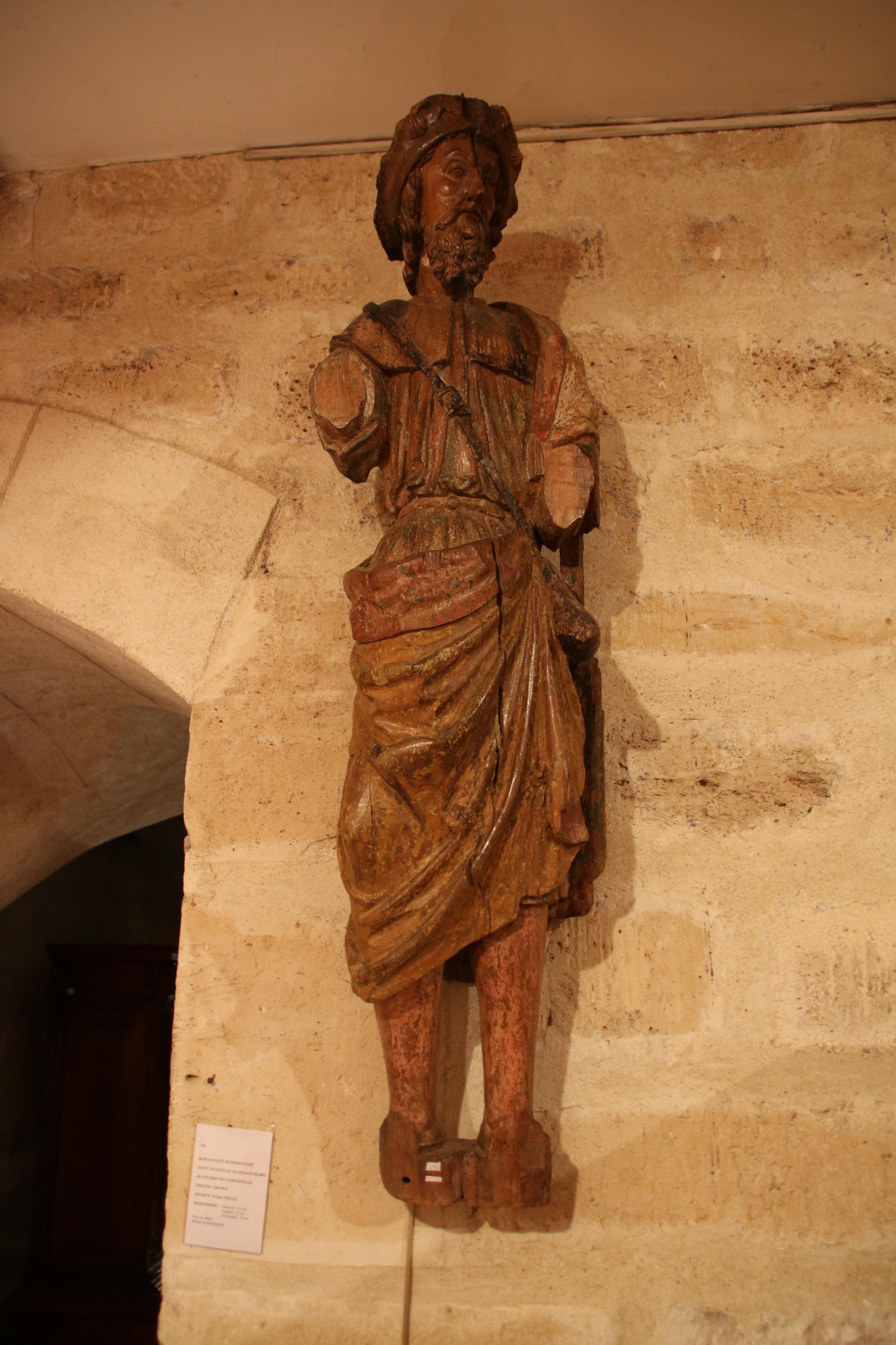 Carved Wood Depicting Saint James For Sale at 1stDibs