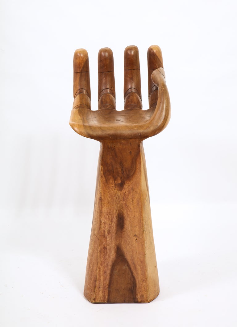 Carved Wood Hand Shaped Stool, Mexico 1960's For Sale at 1stDibs ...
