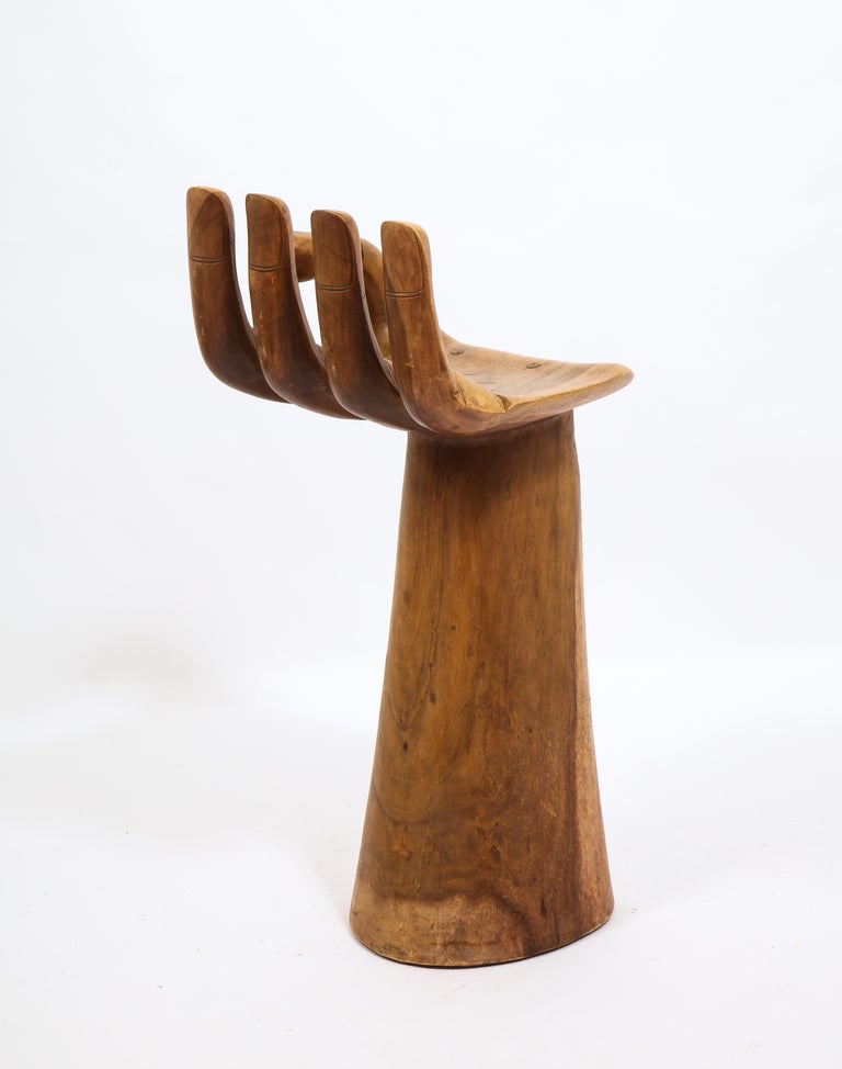 Carved Wood Hand Shaped Stool, Mexico 1960's For Sale at 1stDibs ...