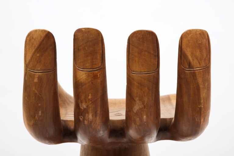 Carved Wood Hand Shaped Stool, Mexico 1960's For Sale at 1stDibs ...