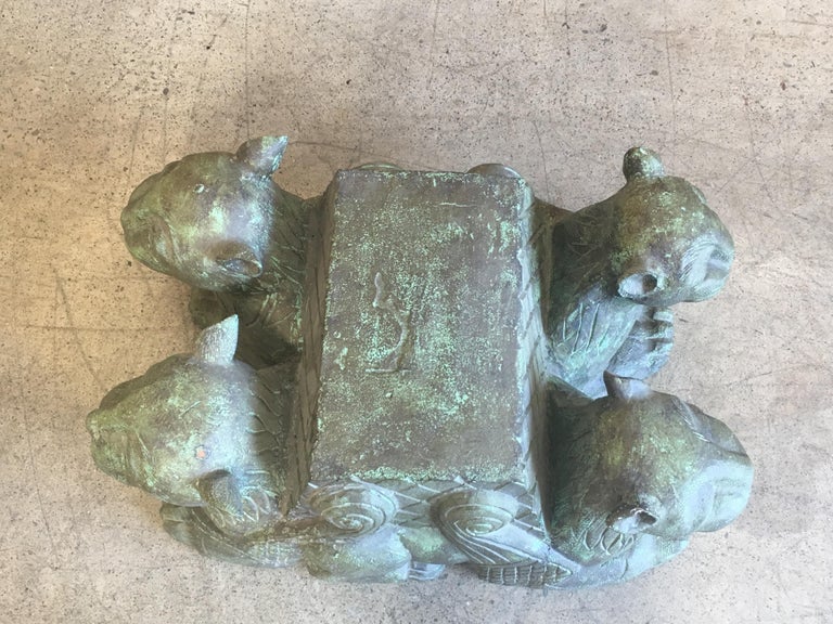 Carved Wood Lion Coffee Table at 1stDibs