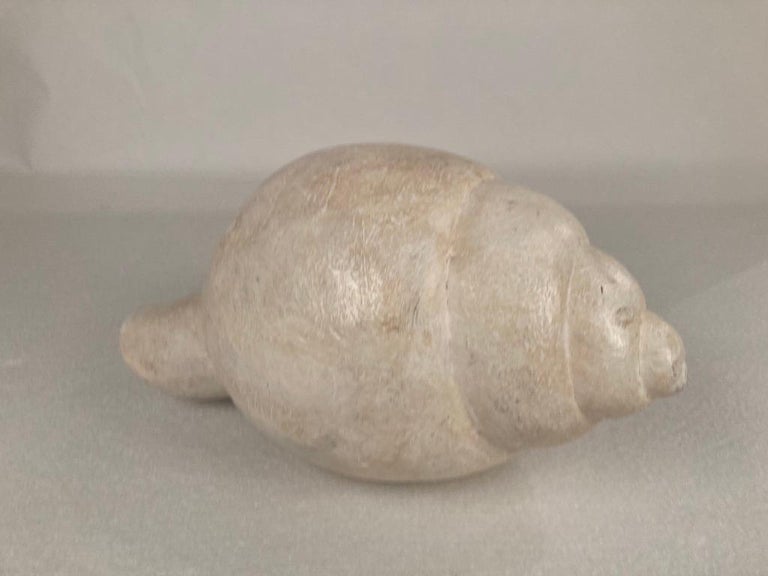 Mid Century Modern Italian Carved Wood Painted Sea Shell, Large Scale ...