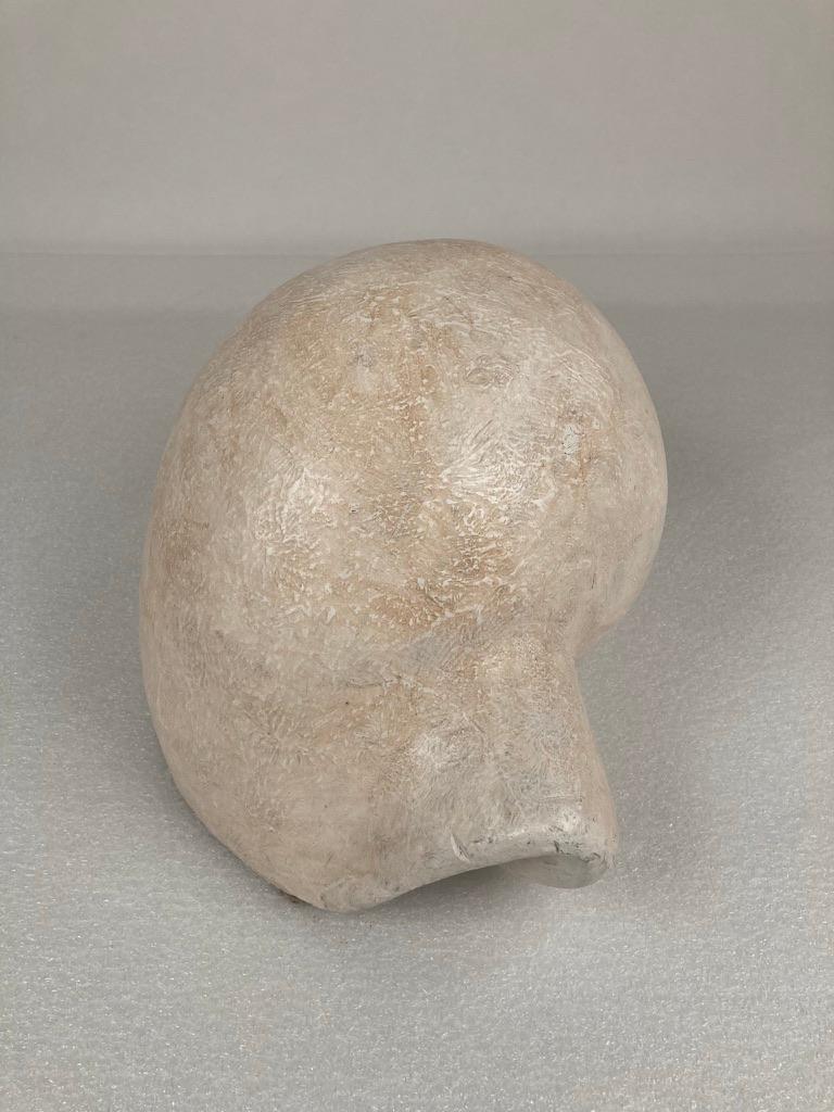 Mid Century Modern Italian Carved Wood Painted Sea Shell, Large Scale ...