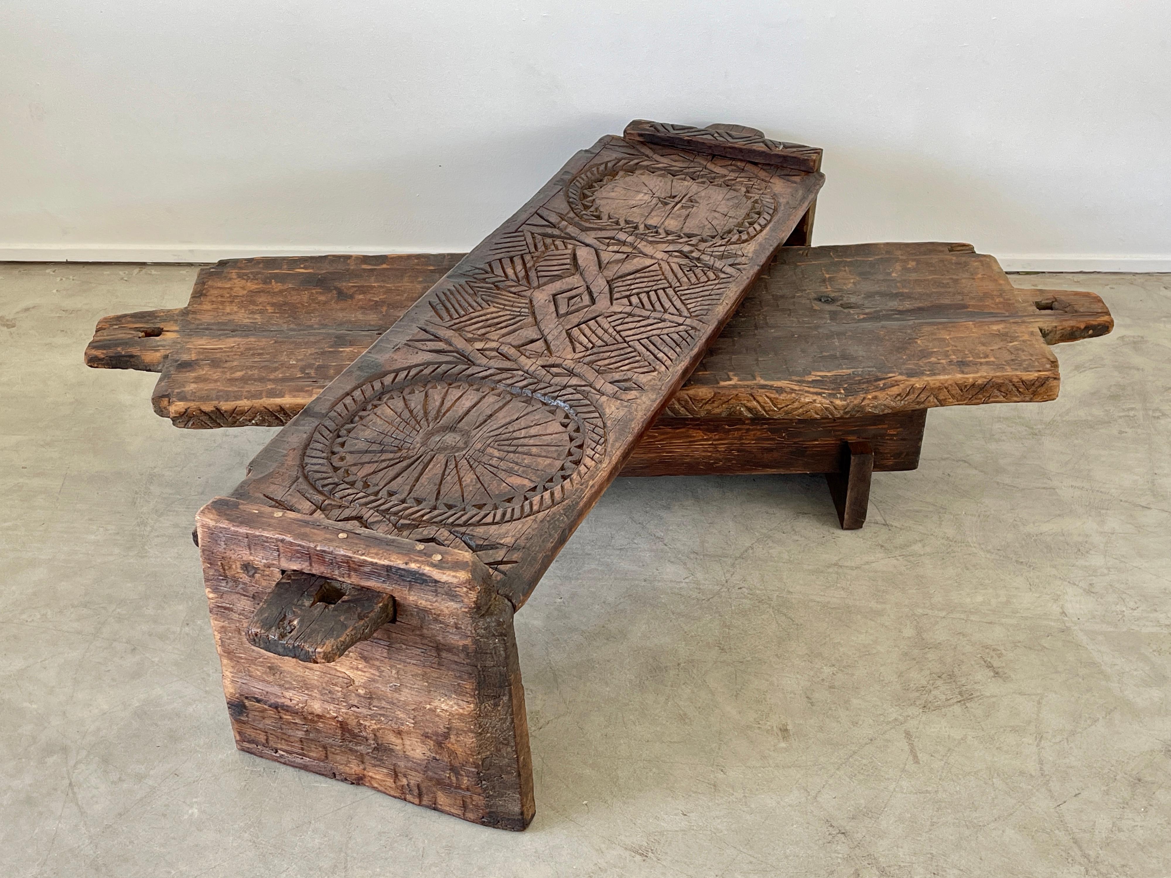 Carved Wood Table at 1stDibs
