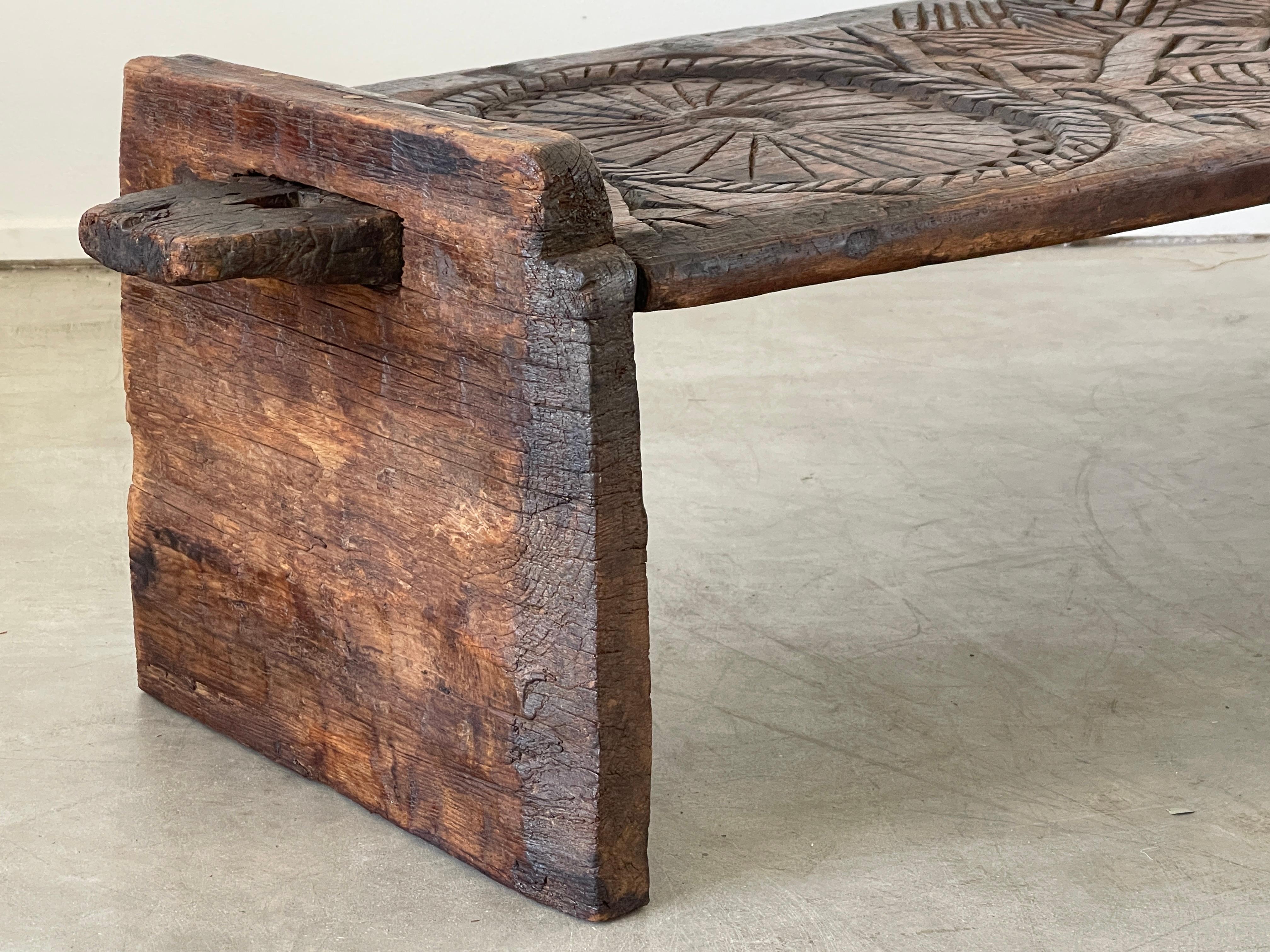 Carved Wood Table at 1stDibs